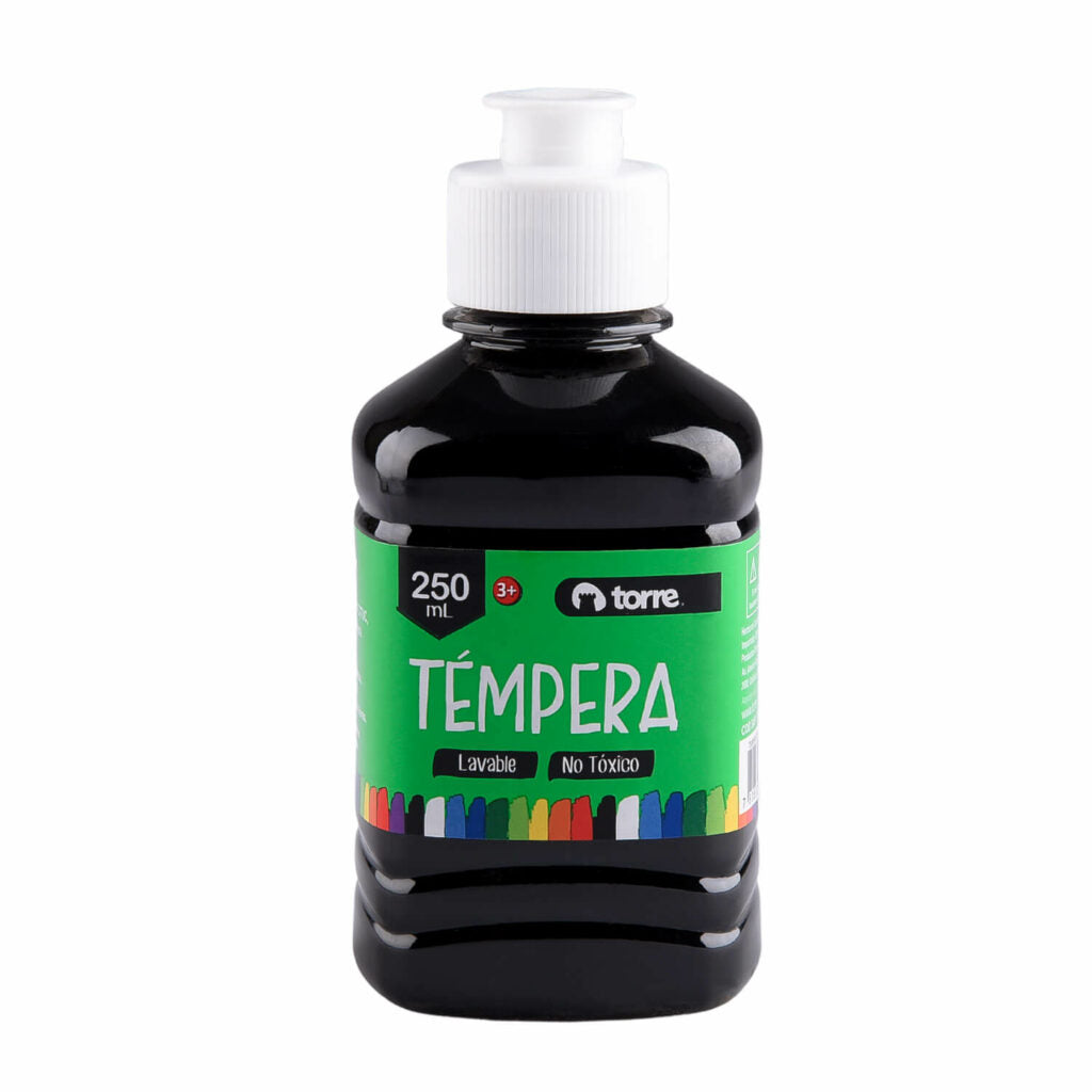 Témpera 250 mL NEGRO